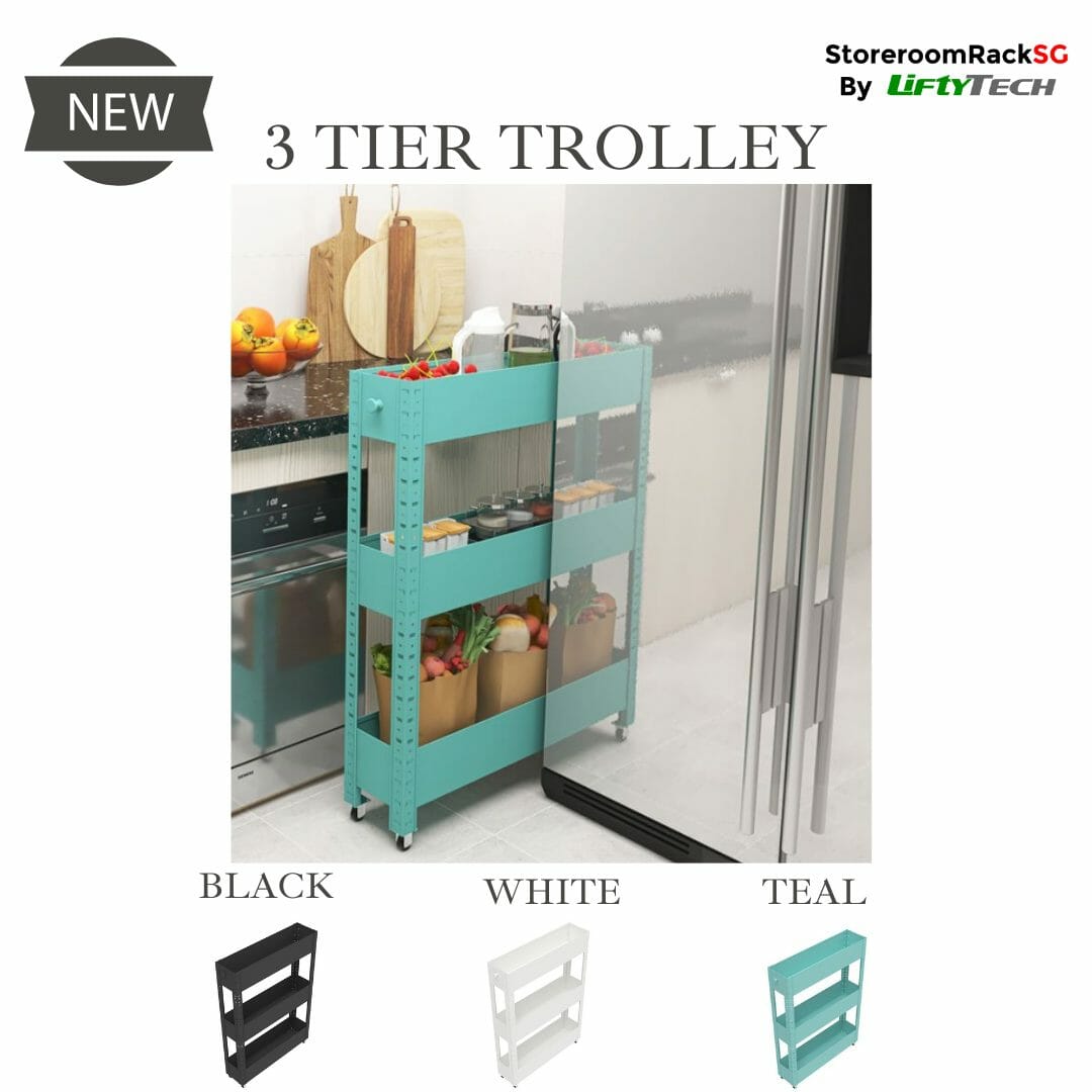 3 Tier Trolley - Storeroom Rack Singapore